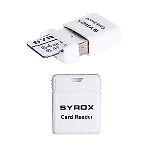 syrox Micro sd Mini Card Reader Data Transfer Fast and Convenient, Easy to Carry, Plug and Play (White)