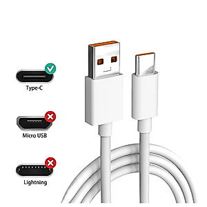 Charger Compatible for ORORO Heated Vest Jacket, Hoodies, Hand Muff Gloves, Socks - 5V Power Adapter USB-C Charging Cable Cord