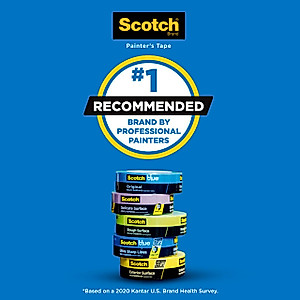 Scotch 2098-36CC-XS ScotchBlue Original Painters Tape, 1.41" Width, Blue
