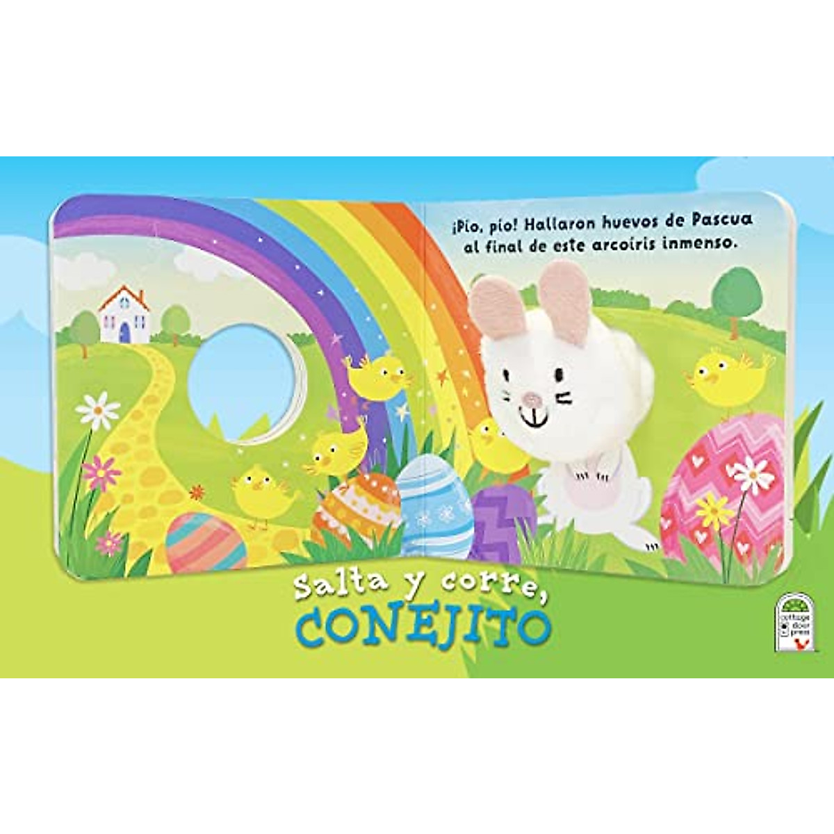Salta y corre, Conejito / Hippity, Hoppity, Little Bunny Finger Puppet Book (Spanish Edition)