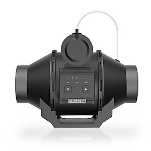 AC Infinity Automatic Duct Fan 4", Inline Fan with Differential Fan Pressure Switch, Air Vent Booster Fan for Industrial HVAC Ducting Ventilation Exhaust Systems