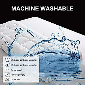 ST Starcast King Size Mattress Pad Pillow Top Mattress Cover Quilted Fitted Mattress Protector Cotton Top 8-21" Deep Pocket Cooling Mattress Topper(1 Inch,King)