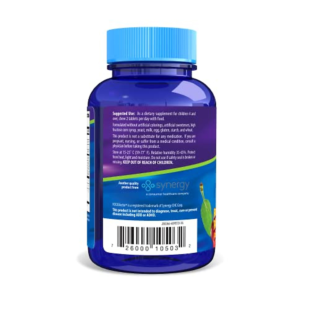 Focus Factor Kids Complete Daily Chewable Vitamins: Multivitamin & Neuro Nutrient (Brain Function) w/Vitamin B12, C, D3-60 Count
