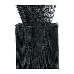 3in. Wide Tulle Fabric - 25 Yards (Black)