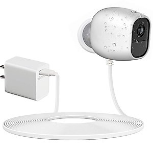 Power Cable 10Ft, Power Cord and Charger Adapter for Arlo Pro & Pro 2 and Arlo Go, Weatherproof Outdoor Indoor, Arlo Power Cable