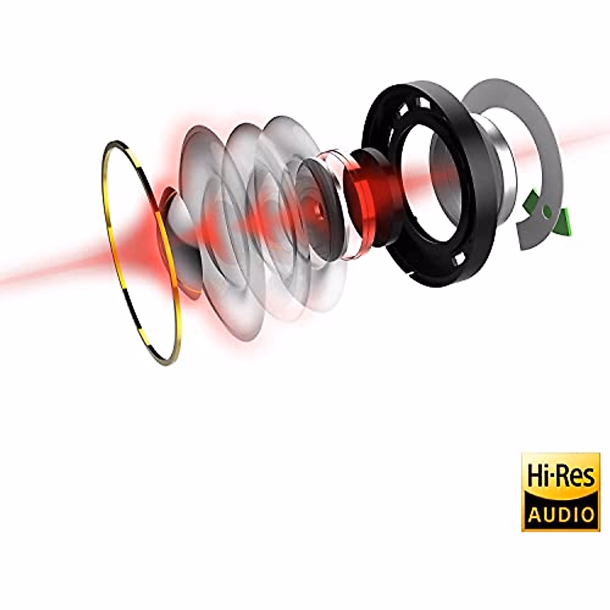 1MORE Triple Driver Over-Ear Headphones Comfortable Foldable Earphones with Hi-Res Hi-Fi Sound, Bass Driven, Tangle-Free Detachable Cable for Smartphones/Android/PC/Tablet - Silver/Titanium