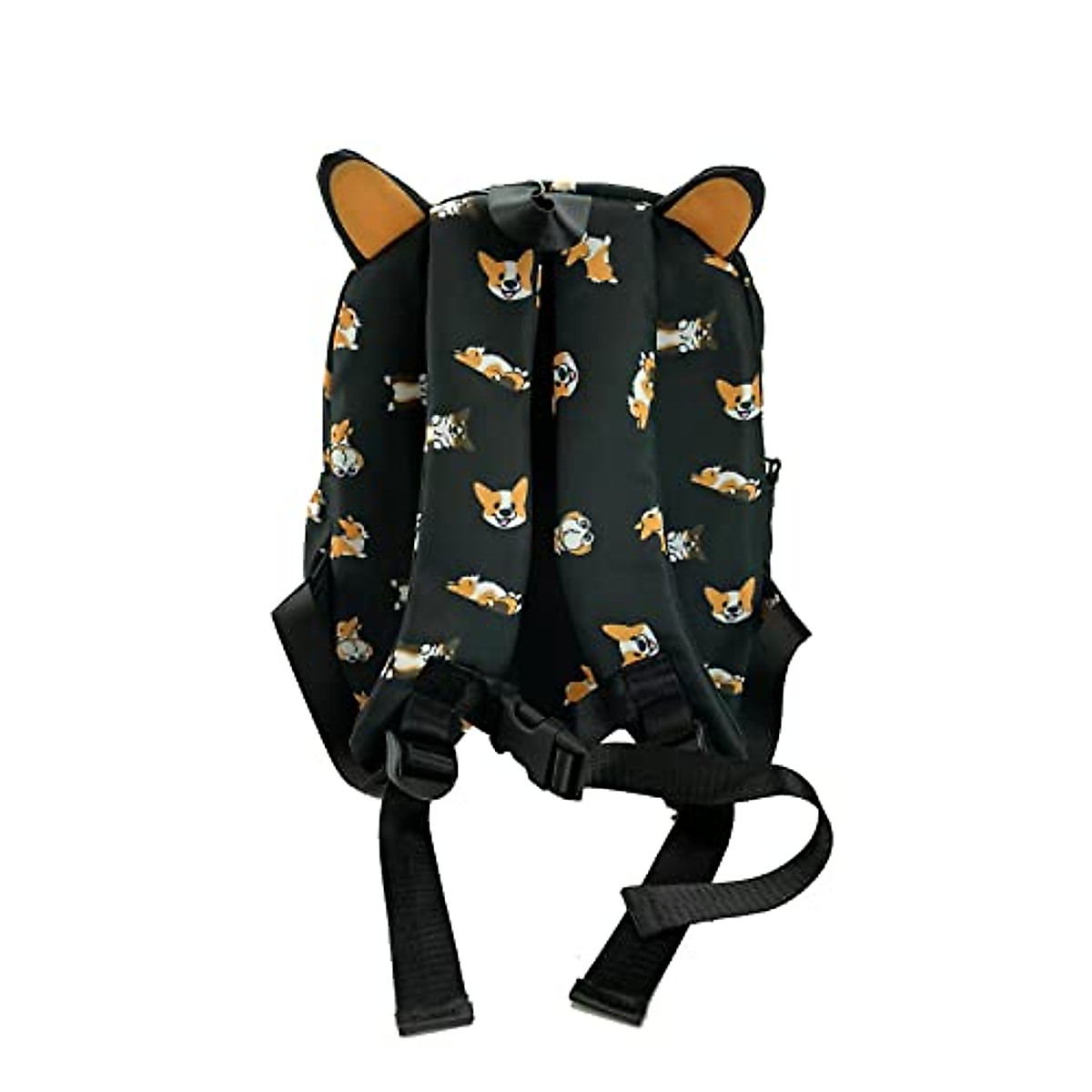 Baystory 12 Inch Corgi Kids School Cute Mini Backpack Durable Waterproof Multipurpose Backpack Ergonomic And Comfort for Kids (black) (KIDS-BP-01)