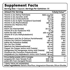 Primal Harvest Primal Mind Fuel & Multivitamin Supplements for Women and Men Multi Vitamin Capsules and Mind Fuel Brain Booster Pills Bundle