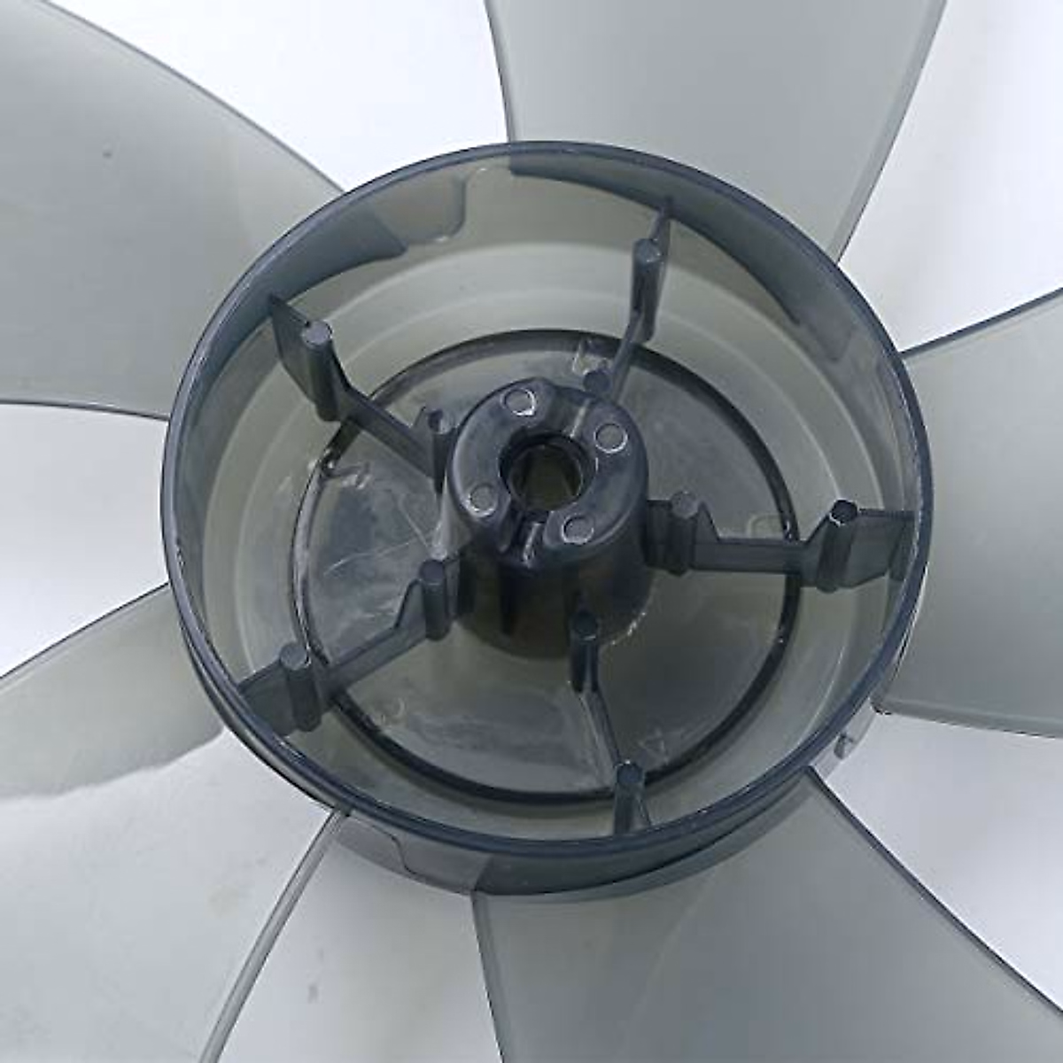 TiaoBug 14 Inch Plastic Fan Blade 5 Leaves with Nut Cover Stand/Table Cooling Fanner Blade Replacement Accessories Grey One Size