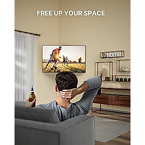 TV Mount, Full Motion TV Wall Mount Swivel and Tilt for 26-60 Inch TVs & Monitors, Single Stud Corner Outdoor Wall Mount Bracket with Articulating Arm Extension Rotation Max VESA 400X400mm up to 70lbs