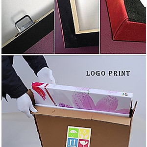 Kreative Arts Black and White Photograph with Pop of Red on a Japanese Temple in Autumn Canvas Prints Wall Art Fall Landscape Photo to Canvas Giclee Artwork with Frame Ready to Hang Home Decor 24x36inch