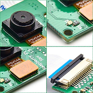 KEYESTUDIO for Raspberry Pi Camera, 5MP 1080p Camera Module with OV5647 Sensor Video Webcam for Raspberry Pi Model A/B/B+, Pi 2, Raspberry Pi 3, 3B+, Pi 4B Ras Pi 4 Zero W Camera with Flex Cable