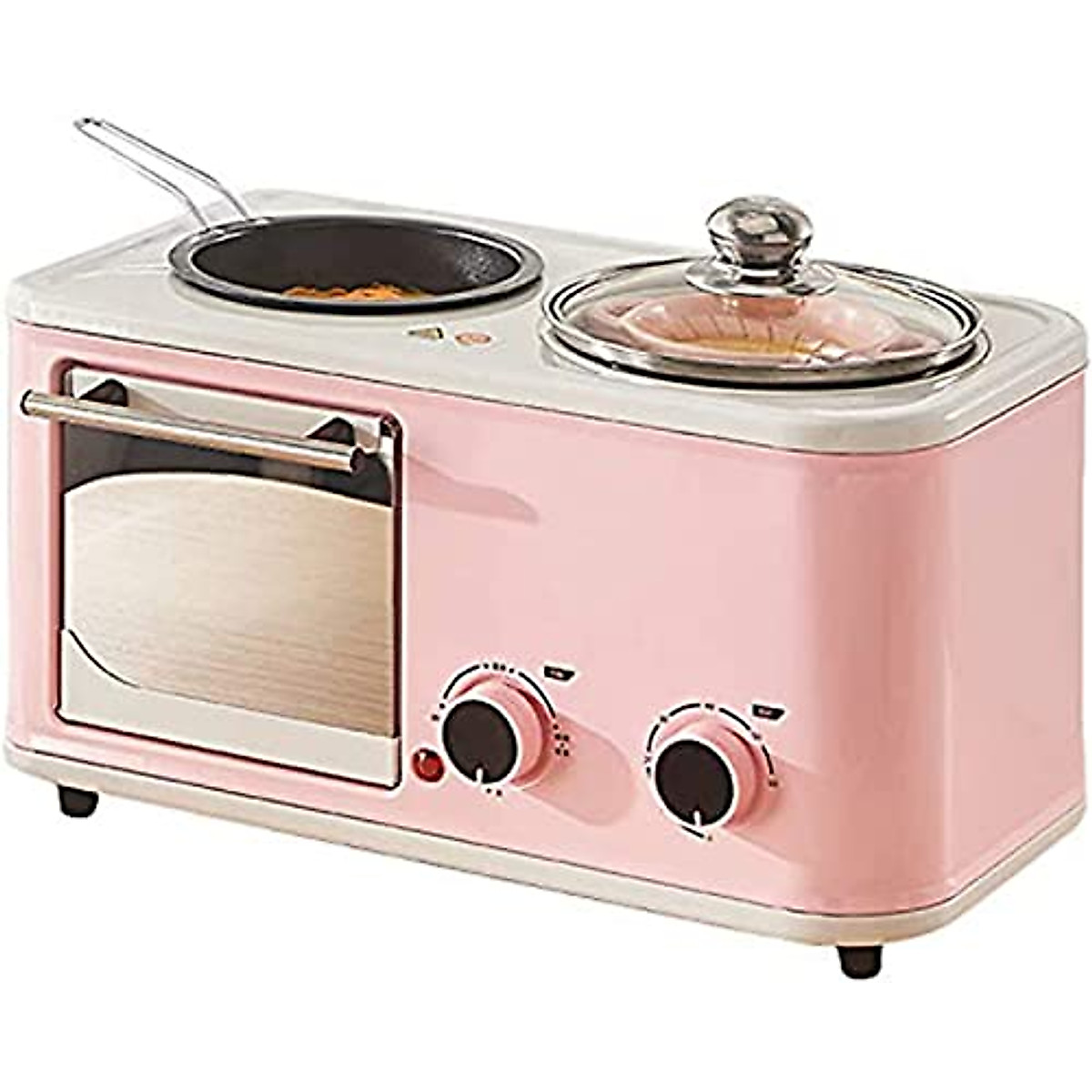 3 in 1 Mini Breakfast Machine Small Electric Oven Electric Breakfast Machine Mini Toaster Baking Oven Omelette Boiler Food Steamer