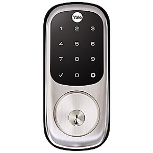 Yale Assure Lock with Zigbee - Smart Touchscreen Keypad Deadbolt - Works with Xfinity Home, Amazon Echo Show, Amazon Echo Plus and More - Satin Nickel