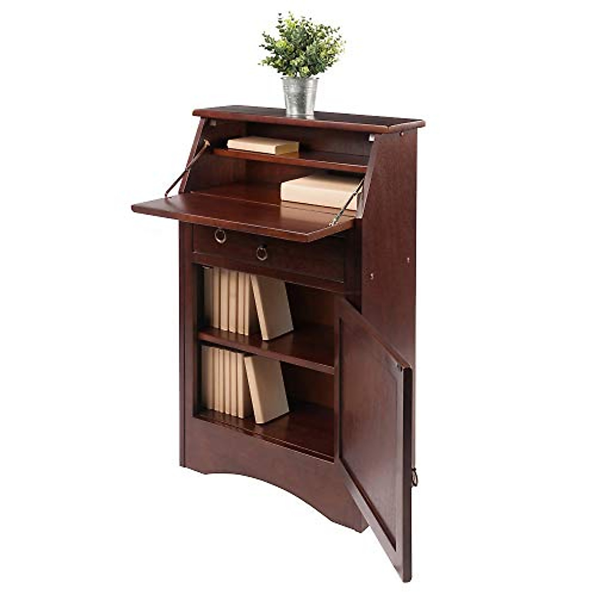 Winsome Wood Regalia Home Office, Walnut, Secretary Desk