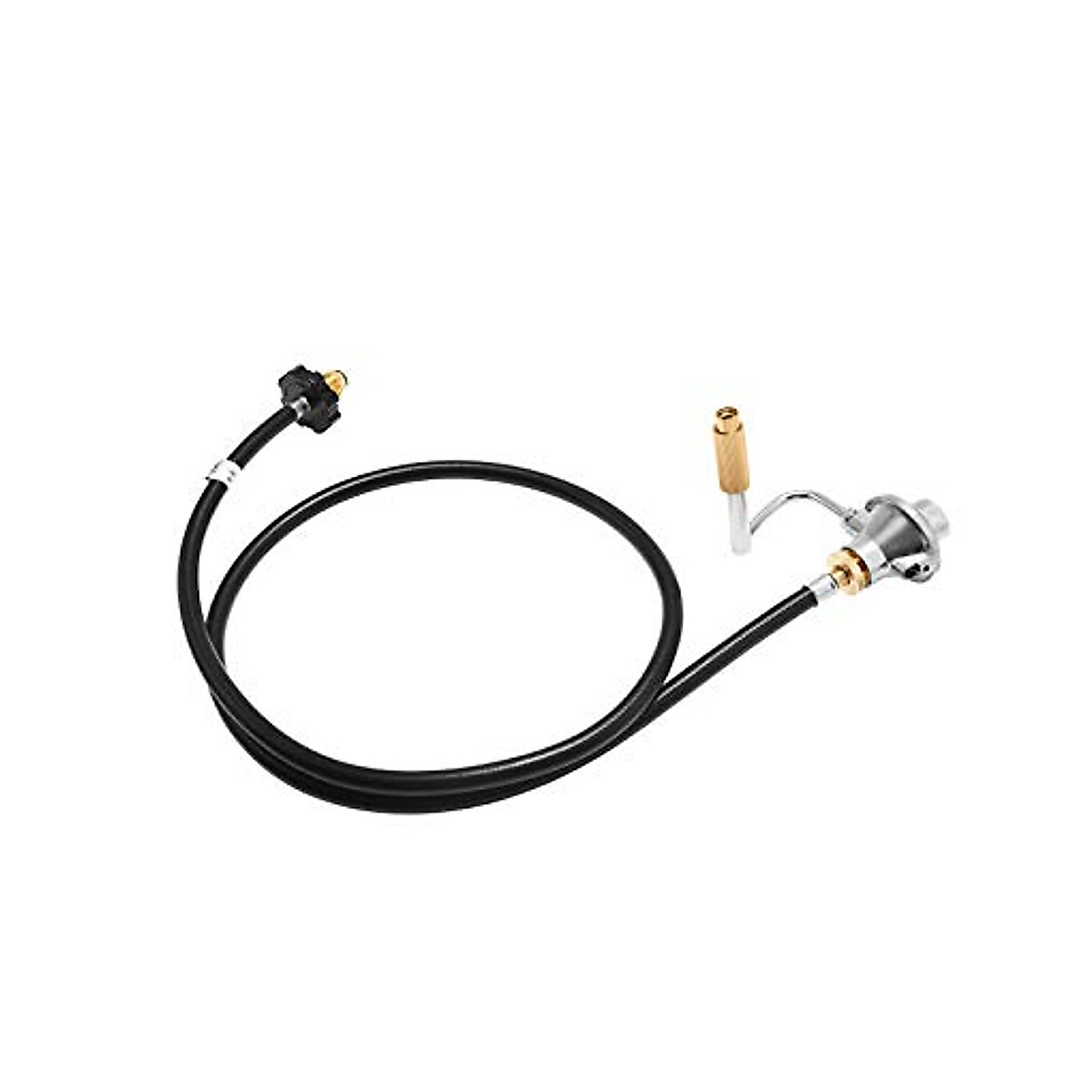 LS'BABQ 5 Ft Propane Adapter Hose 1 Ib to 20 Ib Converter and Gas Regulator fit for Coleman Roadtrip Portable Grill, Gas Regulator Part Connector Fitting Replacement Kit