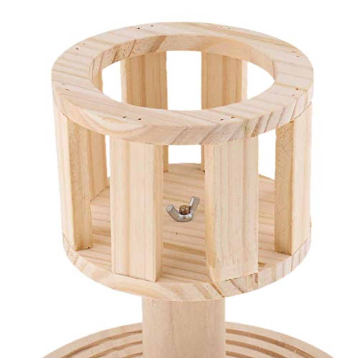 Rabbit Hay Manger Rack Multifunctional Wooden Food Feeder with Grinding Claw for Bunny Rabbits Chinchilla Guinea Pigs Small Animals (Hay Manger-B)