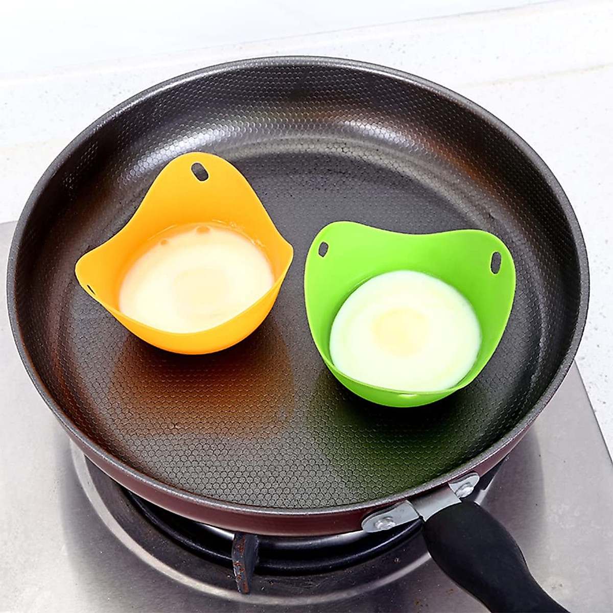 6 Pcs Egg Poacher,Poached Egg Maker,Non-Stick Poached Eggs Cups,for delicious poached eggs