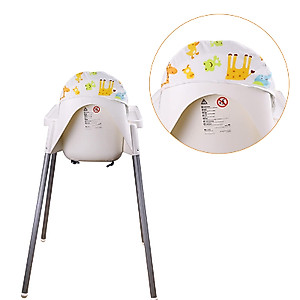 twoworld High Chair Cushion for IKEA Antilop Highchair, Baby High Chair Seat Cover Liner Mat Pad Cushion for IKEA Antilop High Chair (Animal Pattern)