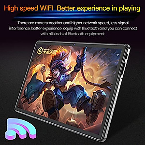 deriny S15 10 inch Android Tablet,1080p Full HD,Long Lasting Battery,Dual Camera,2GB RAM 32GB ROM,Dual SIM,WiFi,GPS,Bluetooth,Fire HD Kids Tablet,Widely Compatible with App(Gray)