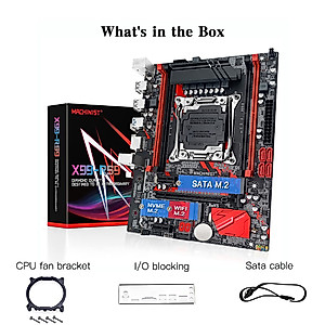 MACHINIST X99 LGA 2011-V3 Motherboard, Micro ATX Motherboard (PCIe 3.0, M.2 Slots, 4 Channel DDR4, SATA 6Gb/s) for Intel XEON E5 V3/V4, Core i7 seriers CPUs, PC Server Mainboard with Diagnostic Card