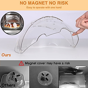 Flippable Microwave Cover for Food, Dish, Higher Microwave Plate Cover for Heating, Stay-Inside Splatter Guard for Microwave Oven, Innovative Lid