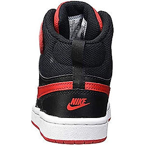 Nike Court Borough Mid 2 (Little Kid) Black/University Red/White