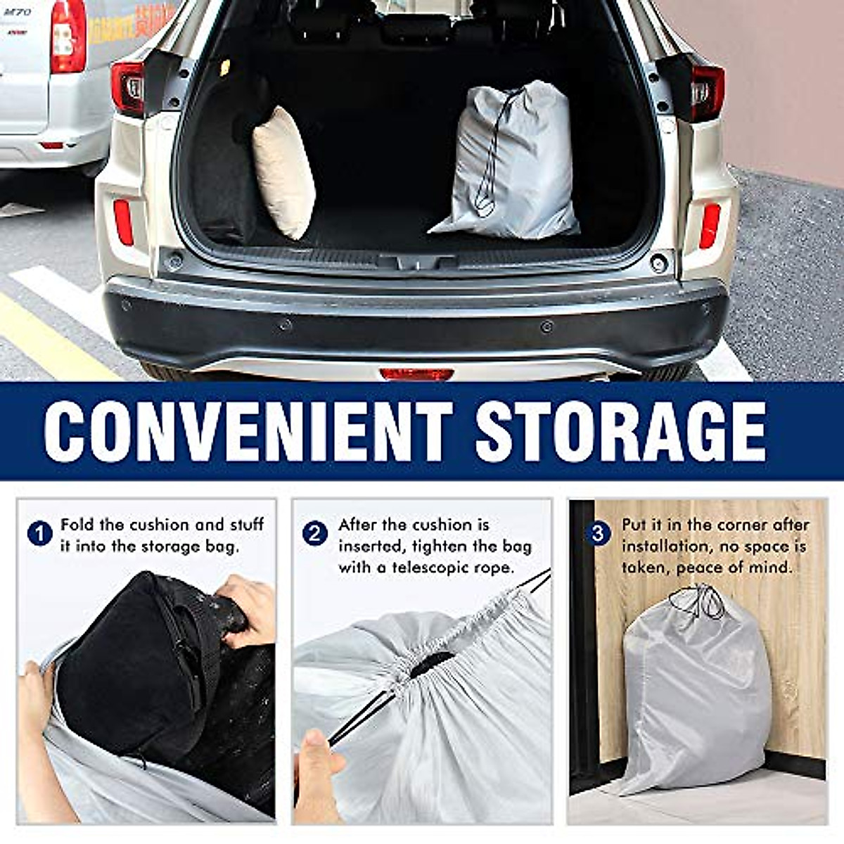 Dog Car Seat Pet Booster Seat Pet Travel Safety Car Seat,The Dog seat Made is Safe and Comfortable, and can be Disassembled for Easy Cleaning(Solid Black)