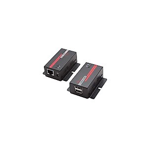 Hall Research U22-160 USB 2.0 over UTP Extender with 2-Port Hub