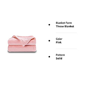 NANPIPER Baby Blankets, Super Soft Fleece Fuzzy Blanket for Toddler, Luxury Cozy Lightweight Microfiber Plush Blanket-Throw Size 30"x40",Pink