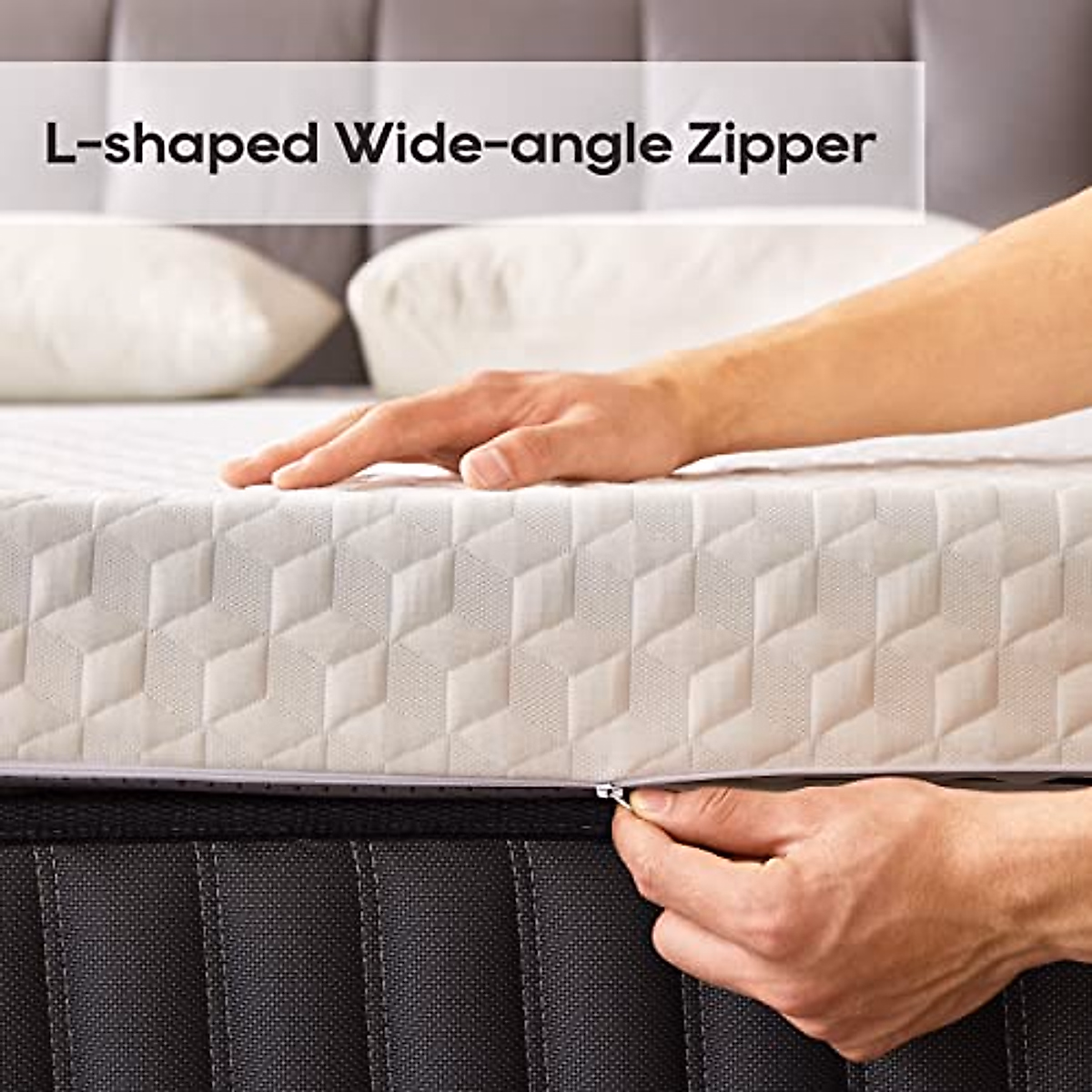 Gel Infused Memory Foam Mattress Topper with Breathable Bamboo Cover - 3 Inches Soft Mattress Pad for Dorm Bed Mattress Upgration, Zero Pressure Mattress Topper for Back Pain Relief, Full 53"x75"x3"