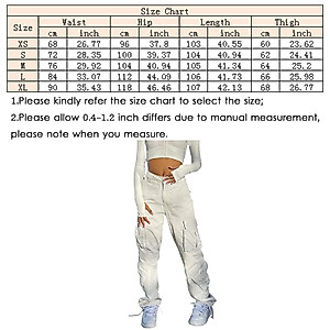 High Waisted Cargo Jeans for Women Straight Wide Leg Y2k Streetwear Cargo Pants Baggy Boyfriend Denim Pants with Pockets Beige White