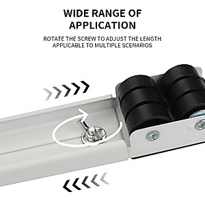 Baisiky Furniture Dolly Mobile Roller, Extendable Appliance Rollers Mobile Washing Machine Base, Fridge Stand Moving Cart for Washing Machines, Refrigerators(White)