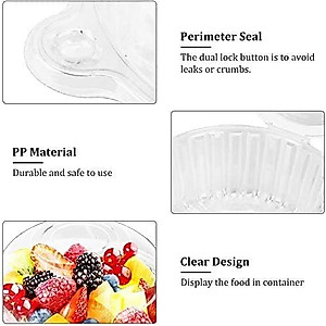 Yosoo Cupcake Containers 100Pcs Transparent PP Cups Single Muffin Cup Boxes Cakes Holder Patty Container Baking Carriers Single Cup Size 10 x 8cm / 3.94 x 3.15inch