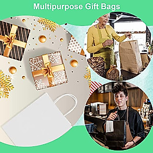 Paper Bags,30PCS Kraft Paper Bags 8.27x4.13x10.7Inch,Black Paper Gift Bags,Black Paper Bags with Handles,Shopping Bags Retail Bags Bulk for Small Business,Boutique,Grocery,Birthday Wedding Party Favor