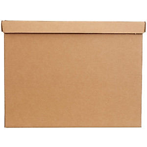Amazon Basics Medium Moving Boxes with Lid and Handles, 19 x 14.5 x 15.5 inches, 10-Pack