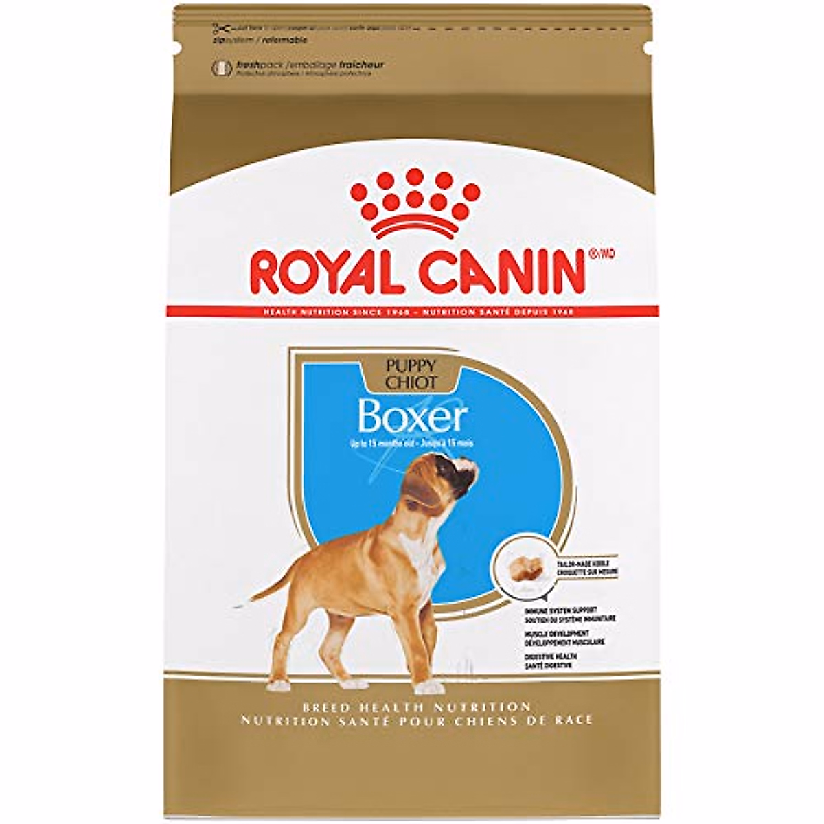 Royal Canin Breed Health Nutrition Boxer Puppy Dry Dog Food, 30 lb