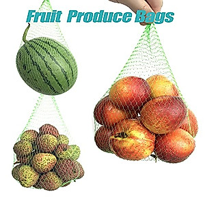 STAYWILD 100PCS Cooking Seafood Boil Bags,23.6 Inch Reusable Mesh Produce Bags for Vegetables Fruit | Green Eco Plastic Grocery Onion Bags | Boiling Bags for Crab Shellfish Crawfish