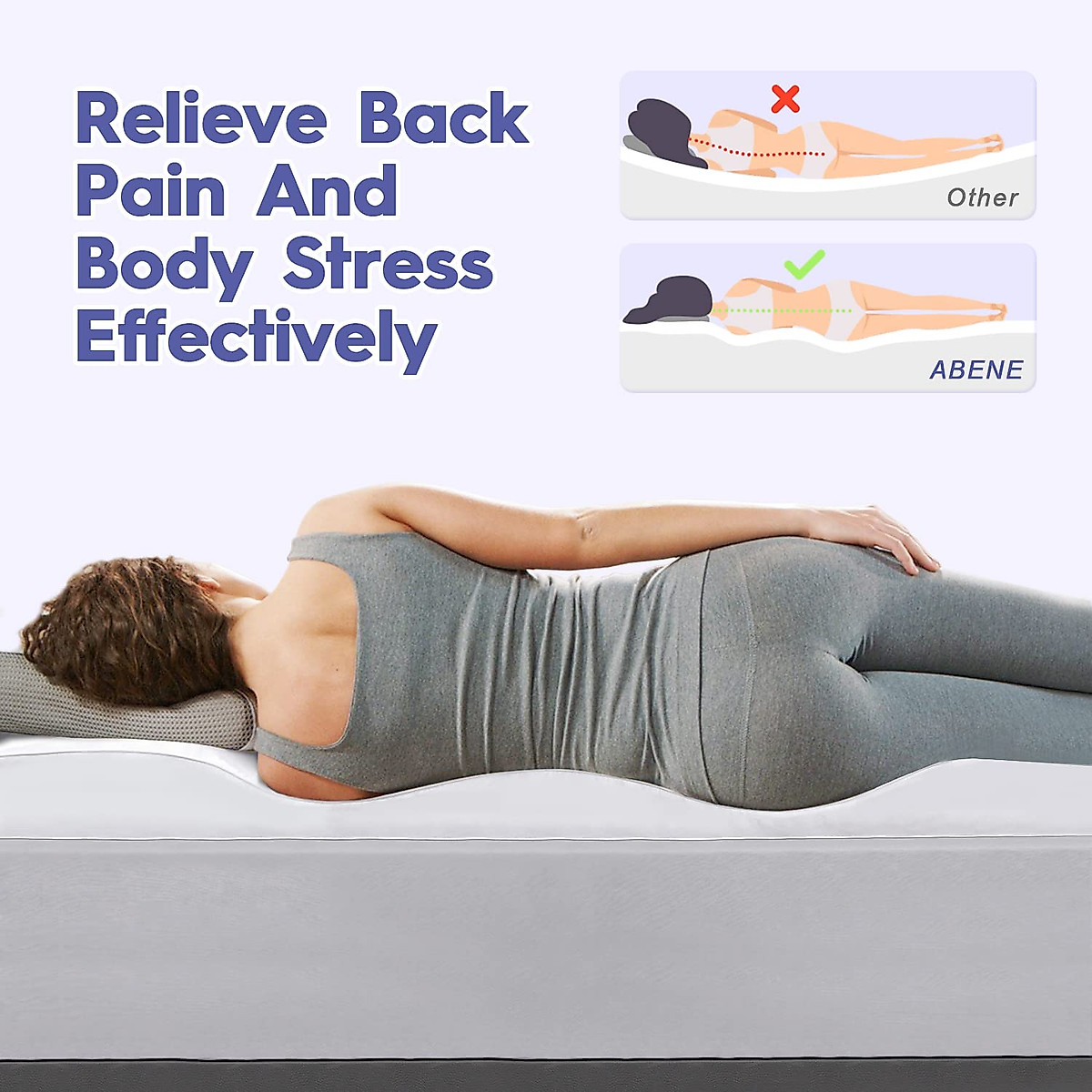 ABENE Mattress Topper King for Back Pain Relief, Extra Thick Mattress Pad Pillowtop, Soft Mattress Protector Cover with 8"-21" Deep Pocket, Overfilled Down Alternative Filling (White, King)