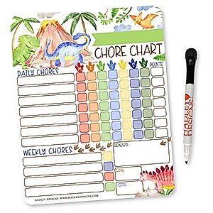 Dinosaur Kids Chore Chart Magnetic, Reward Chart for Kids, Good Behavior Chart for Kids at Home, My Responsibility Chart for Kids, Magnetic Reward Chart for Kids Behavior, Chore Chart for One Child