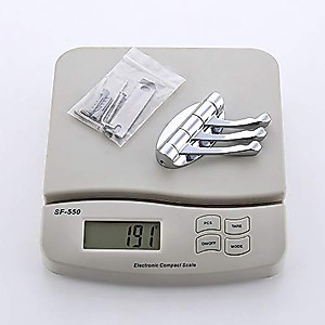 KES Solid Metal Swivel Hook Heavy Duty Folding Swing Arm Triple Coat Hook with Multi Three Foldable Arms Towel Clothes Hanger for Bathroom Kitchen Garage Wall Mount Polished Chrome, A5060