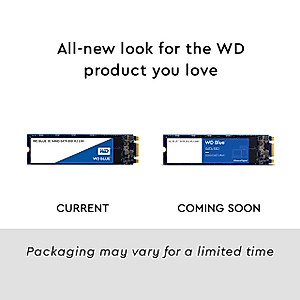 Western Digital 2TB WD Blue 3D NAND Internal PC SSD - SATA III 6 Gb/s, M.2 2280, Up to 560 MB/s - WDS200T2B0B