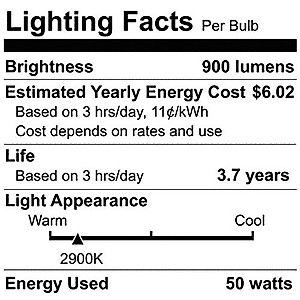 LEDVANCE 58308 Sylvania 50W Narrow Flood Beam Reflector Lamp, GU5.3 Bi-Pin Base, 1 Pack Halogen MR16
