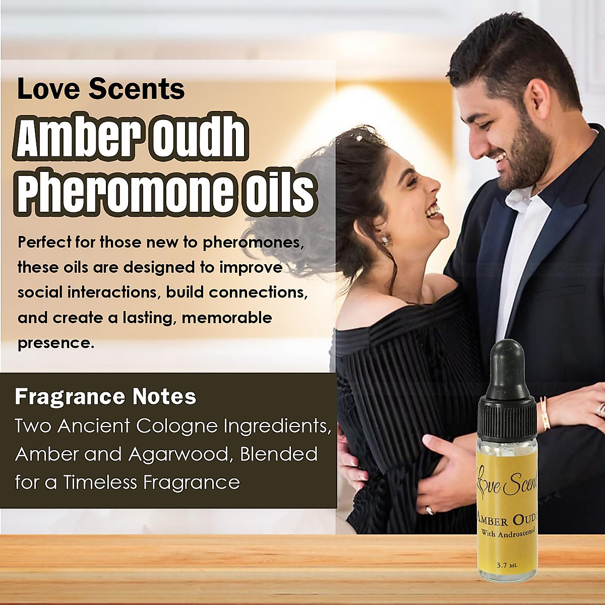 Love Scent Pheromone Oils, Pheromone Oil with AndrosteNOL, Body Oil Perfume for Women and Men, Long-Lasting Fragrance Body Oil (Sweet Cream, 3.7 ml)