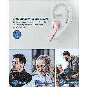 Wireless Bluetooth Earbuds, True Wireless Stereo Headsets in-Ear, 30H Playtime & Wireless Charging Case, Built-in Mic Earphones Premium Sound, Touch Control, IPX5 Waterproof Sport Headphones