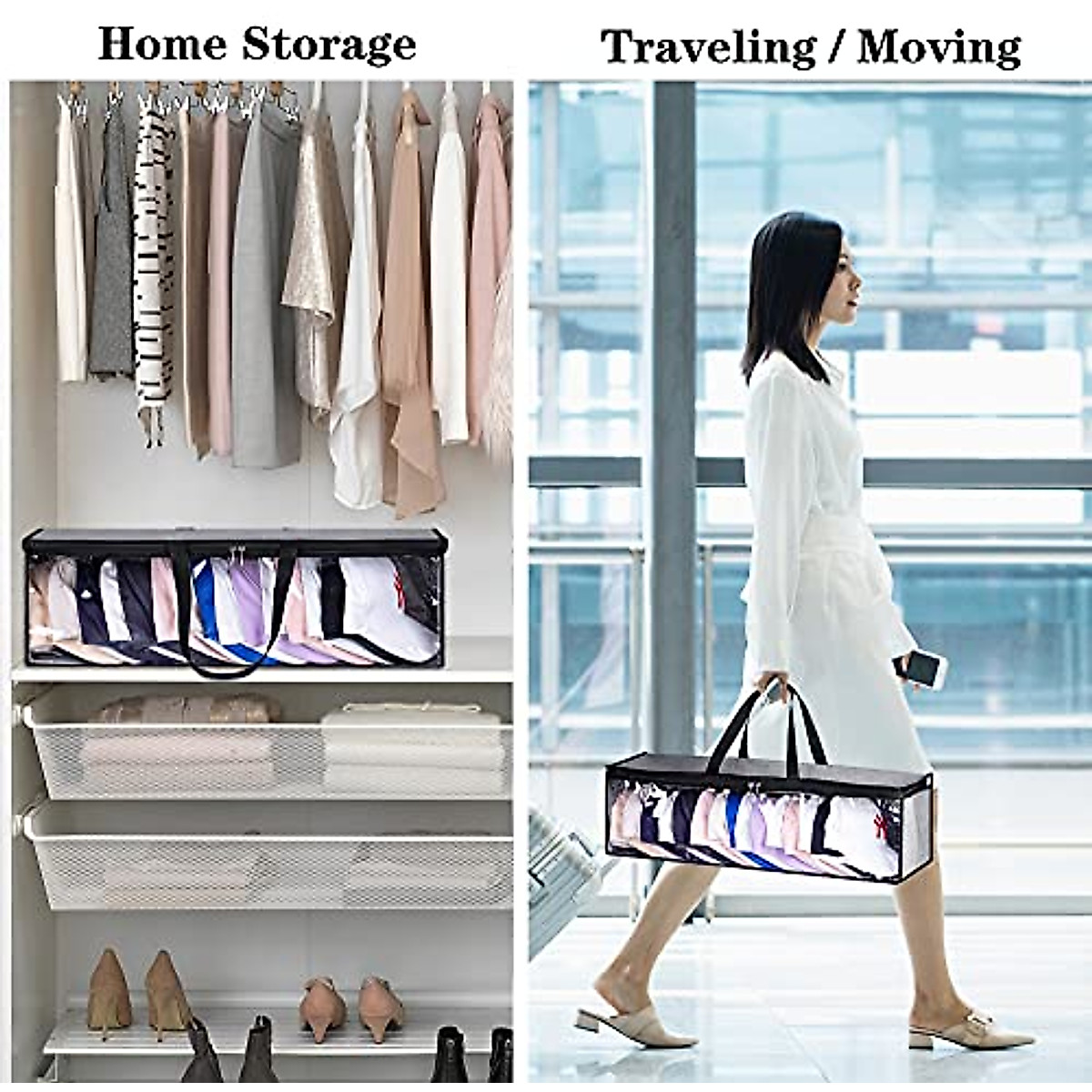 KEETDY 24 Large Pockets Over The Door Hat Rack and Hat Storage for Baseball Caps Organizer Hat Bag