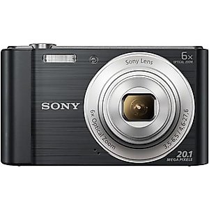 Sony Cyber-Shot W810 20MP Black Digital Camera (Renewed)