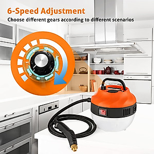 WICHEMI Steam Cleaner for Cleaning, 1800W High Pressure Steam Machine Handheld Steamer + 1800W Multipurpose High-Temp Floor Steam Mop Steam Cleaning Machine for Home Use Car Detailing