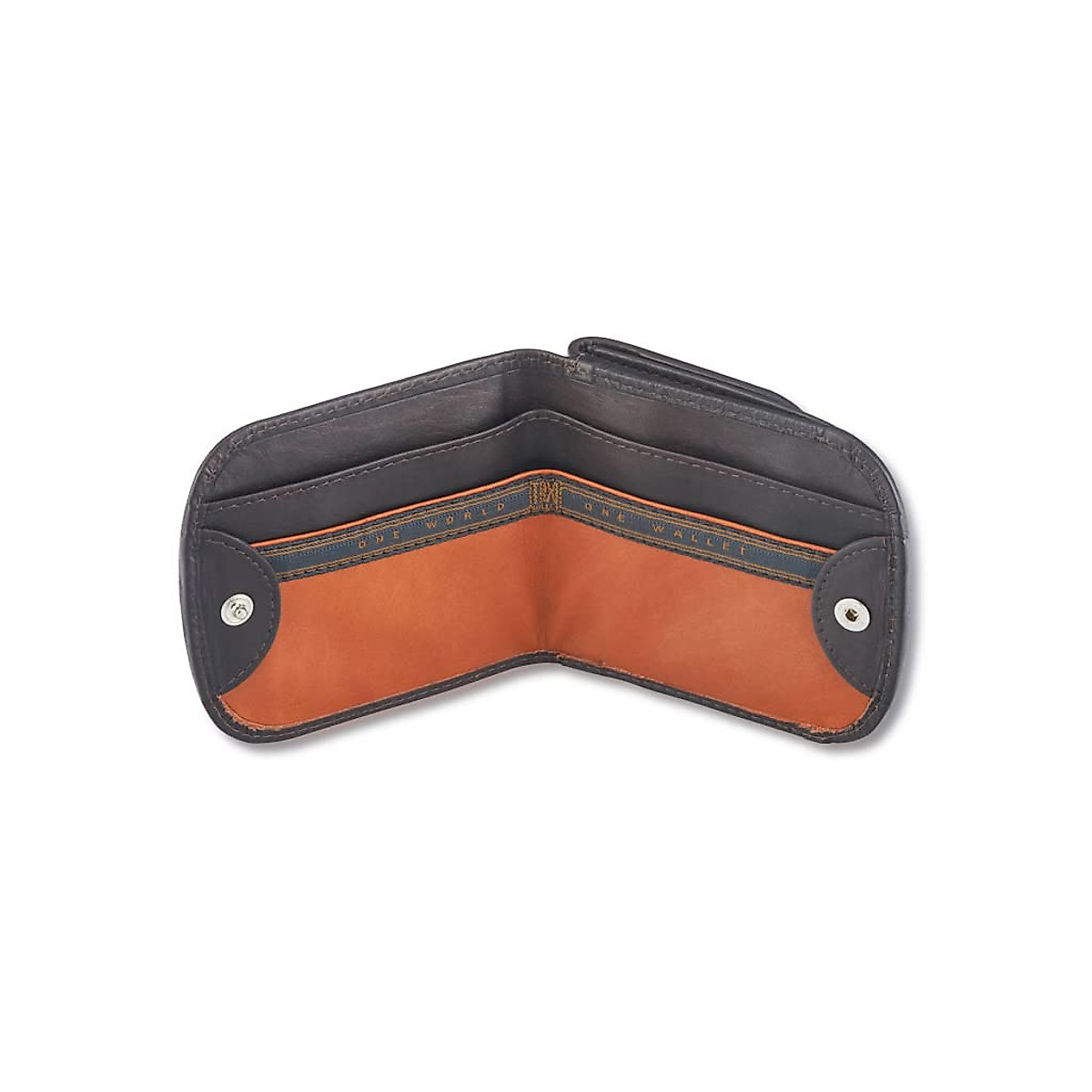 Taxi Wallet® - TW14-COFFEE BEAN - Soft Leather (Dark Brown) - Compact, Front Pocket Folding Wallet - For Cards, Coins, Bills, ID (Men & Women)