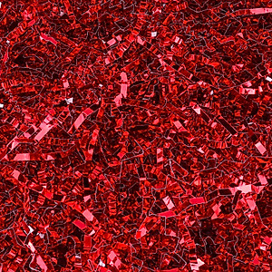 Ottwlli 150 Grams Iridescent Red Crinkle Cut Paper Shred Filler Package Stuffing Gift Box Filler for Gift Box Basket Bags Filling for Wedding, Party